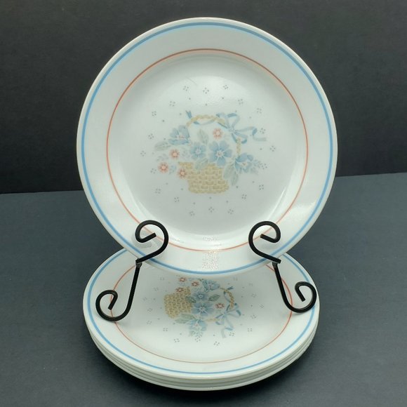 Corelle | Dining | Corelle Country Cornflower Salad Plates Flowers ...